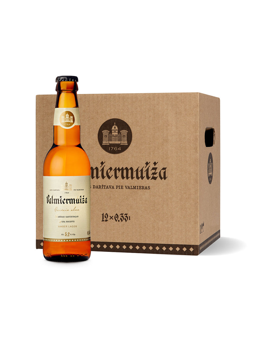 Valmiermuižas gaišais alus | 12 x 0,33 l – Valmiermuižas alus